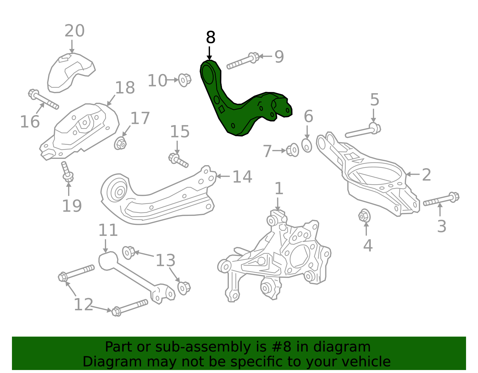 48770-06010 - 2019-2024 Lexus - Upper Control Arm | My L Parts
