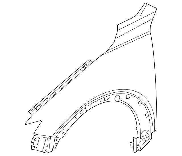 2016-2021 Mazda CX-3 Fender D10E-52-111C | Mazda-Parts