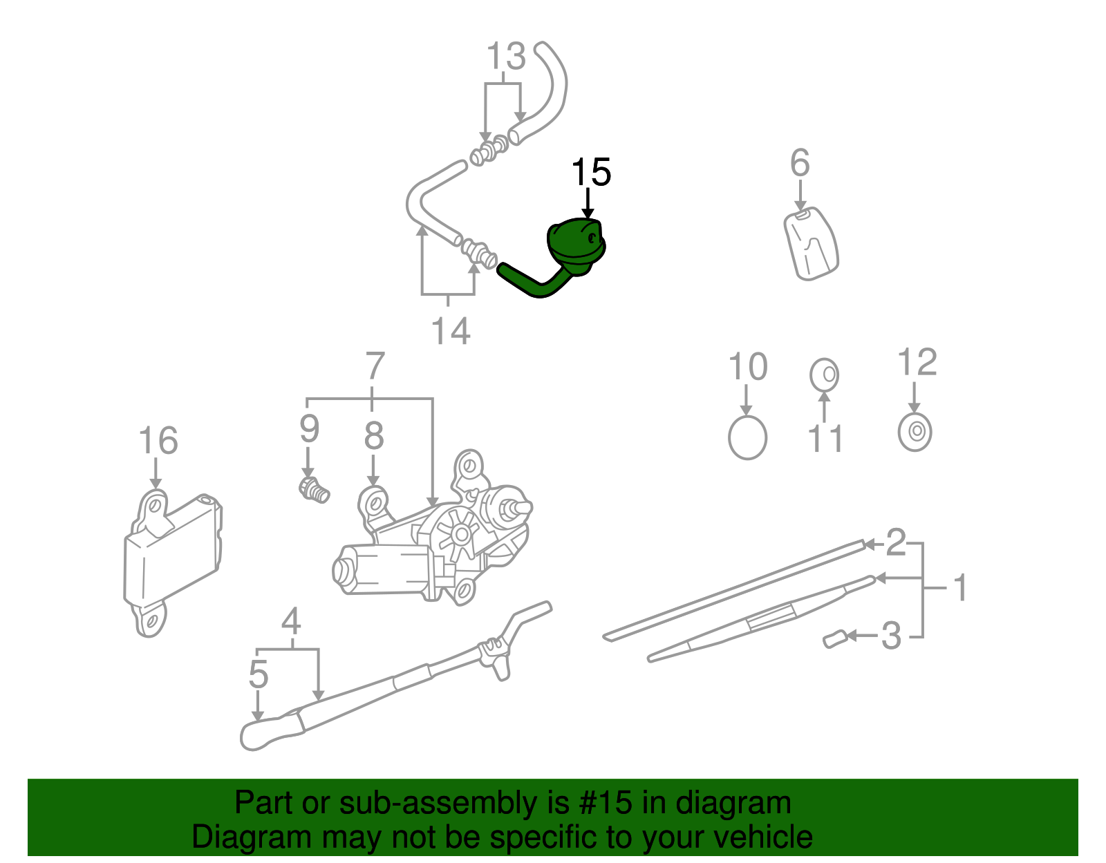 98930-26000 - Washer Nozzle - 2001-2006 Hyundai Santa Fe | World OEM ...