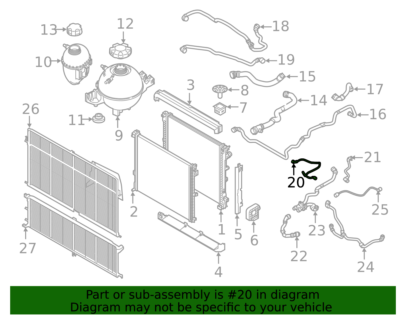 17-12-7-535-528 - 2018-2019 BMW - Coolant Hose | Buy BMW Parts Now
