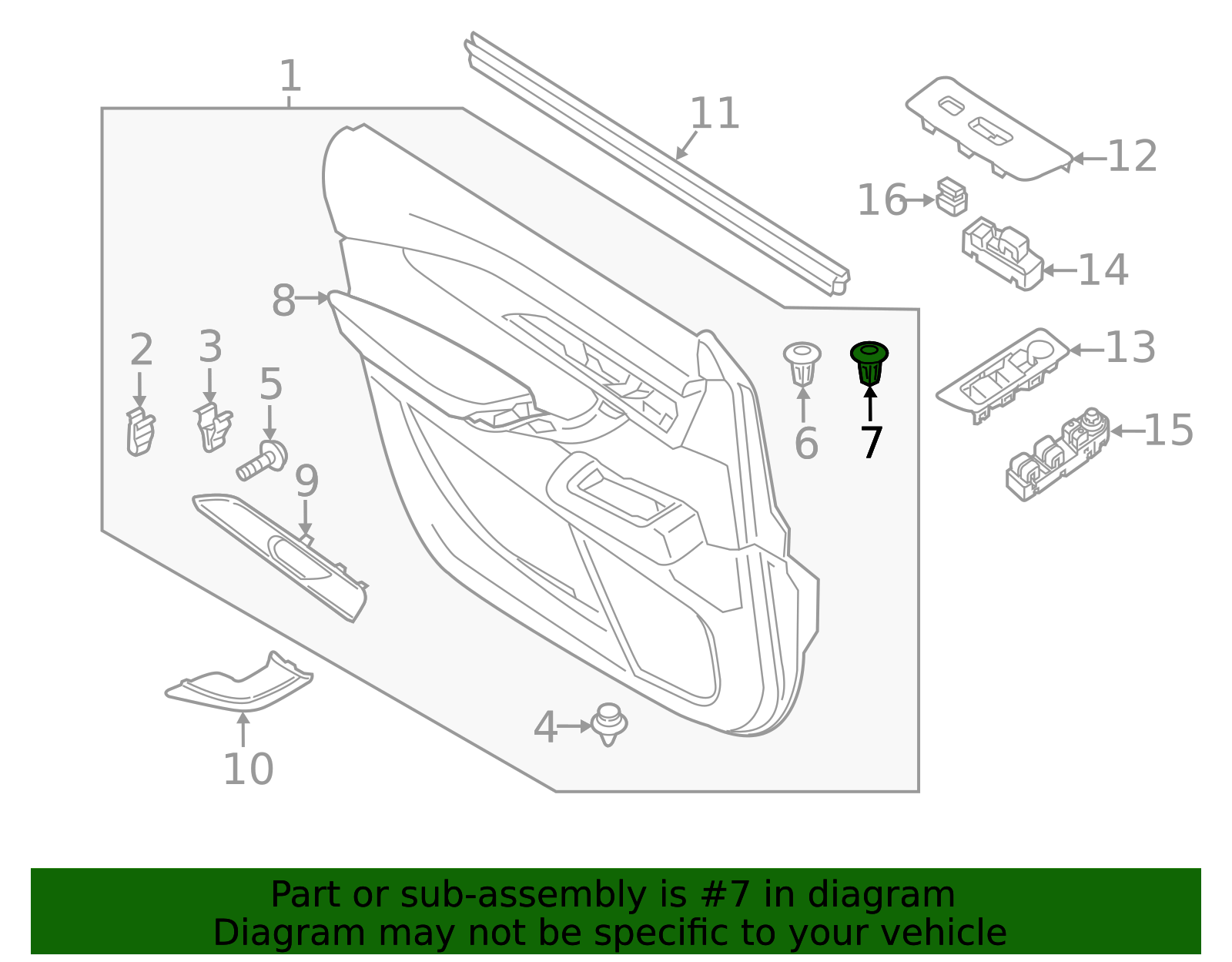 2007-2023 Mazda Door Trim Panel Grommet f15168ad5 | TascaParts.com