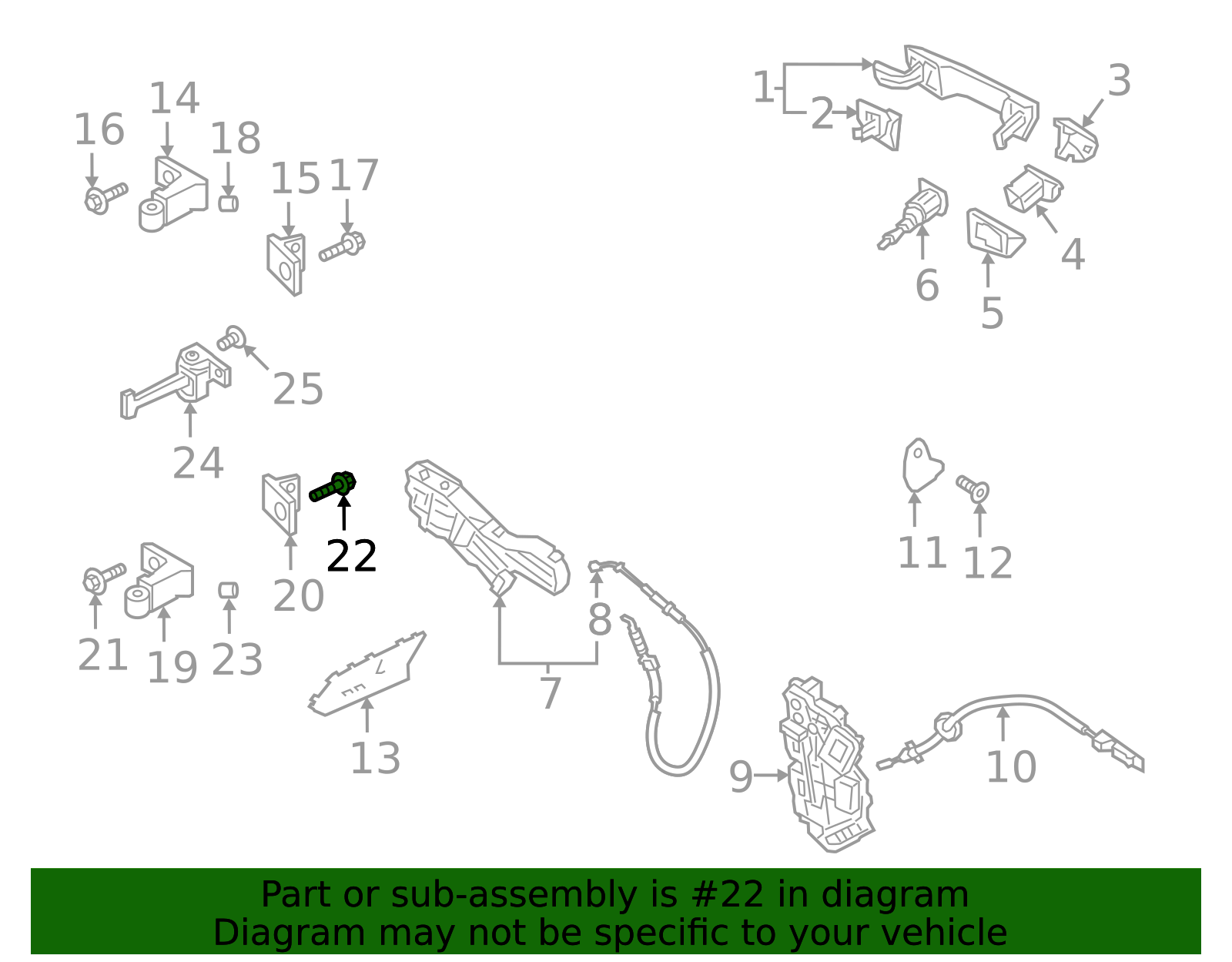 N-912-477-01 - Upper Hinge Mount Bolt 2019-2025 Volkswagen | Wolfsburg ...