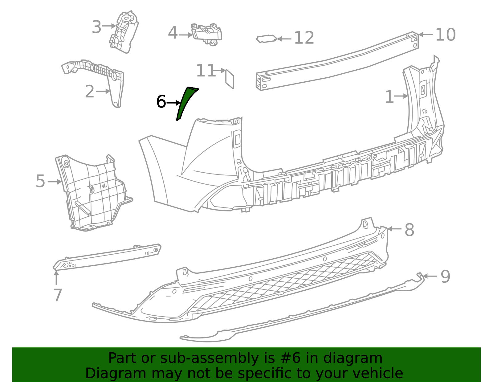 2021-2024 Toyota Sienna Bumper Extension 52162-08010 | Toyota Parts Center