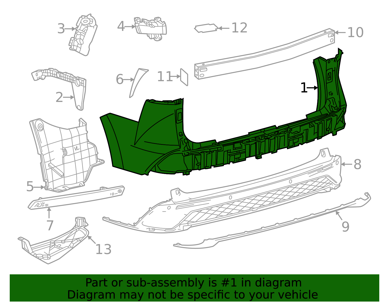 52159-08909 - Bumper Cover Longo Toyota Parts