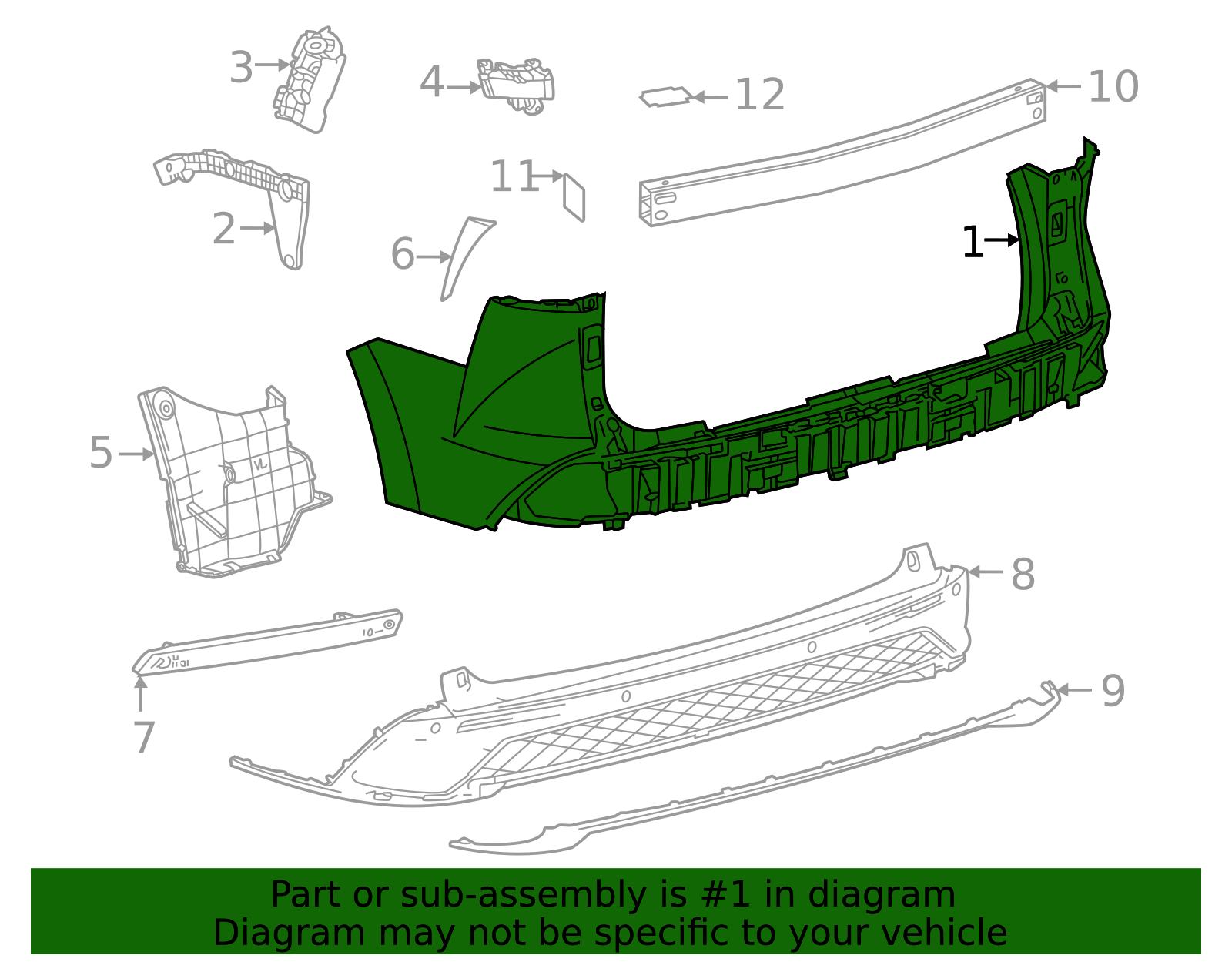 52159-08909 - Bumper Cover 2021-2025 Toyota Sienna | Longo Toyota Parts