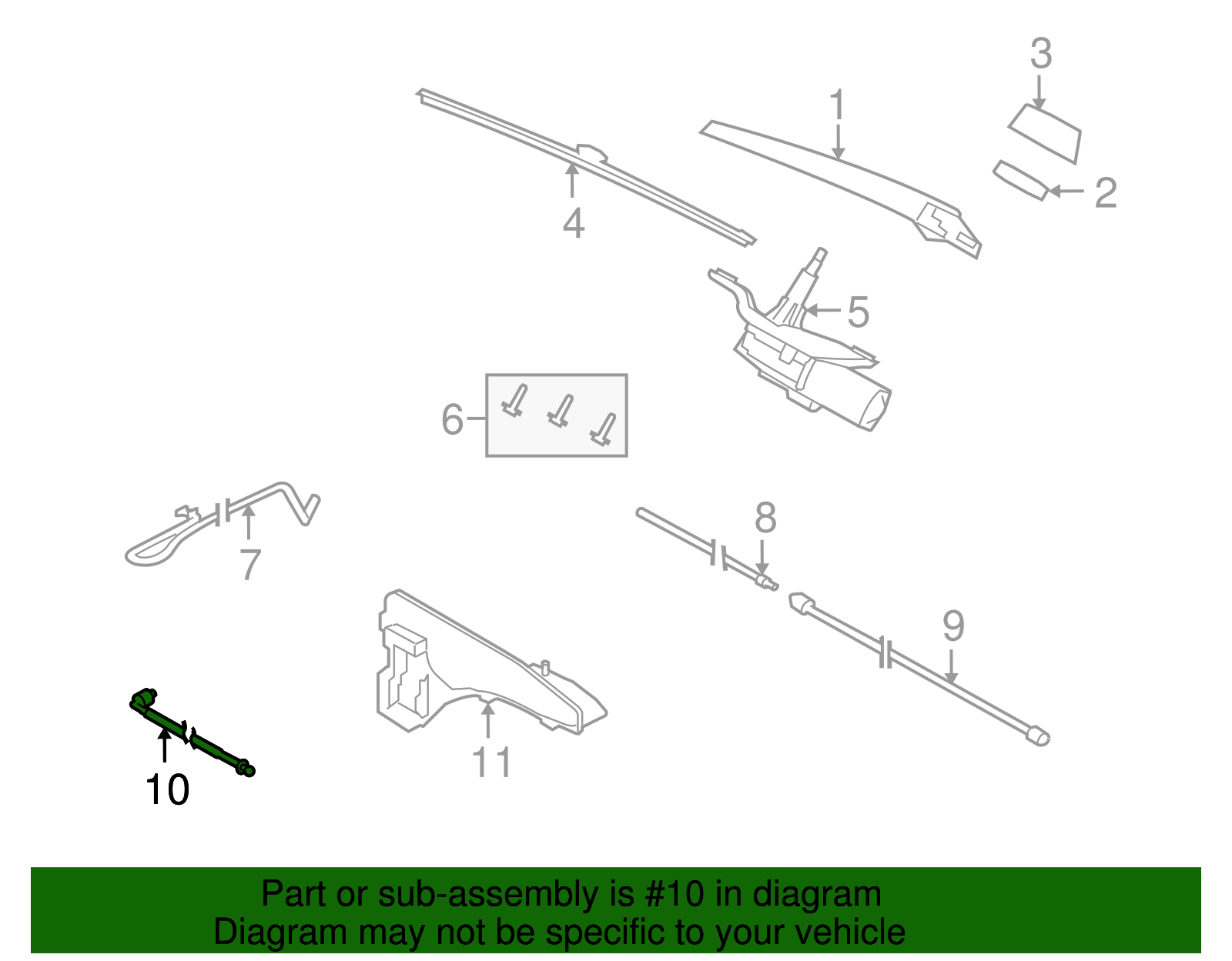 61677170200 - 2007-2013 BMW X5 Washer Hose (61-67-7-170-200) | BMW of ...