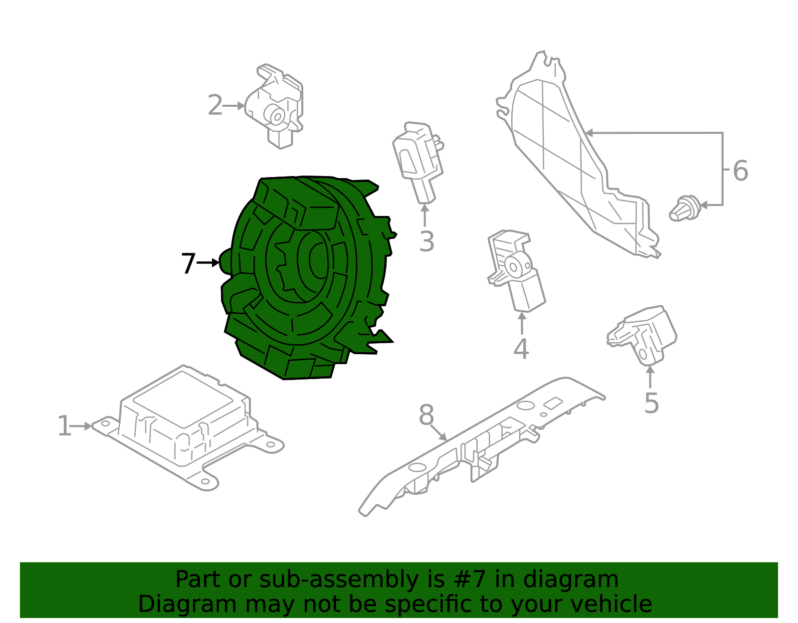 2013-2025 Subaru Clock Spring 83196AJ04A | Subaru Parts Store