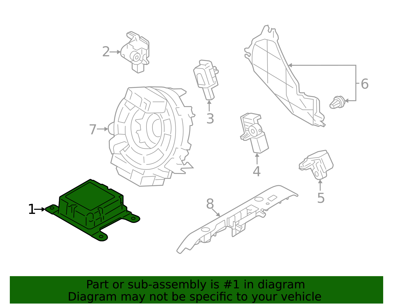 2024-2025 Subaru Legacy Control Module 98221AN24A | Subaru Parts Guys