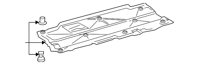 Genuine Toyota Under Cover part# 58165-47030 for 2016-2018 Toyota Prius ...