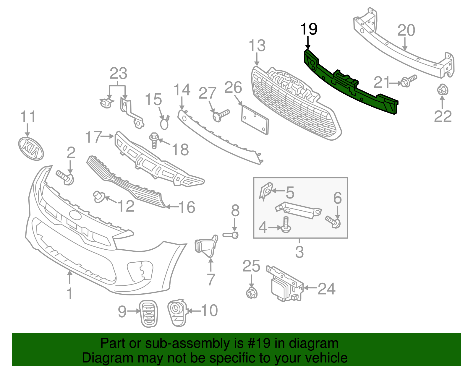 86520-H9010 - Absorber 2018-2020 Kia Rio | Kia.Parts Store