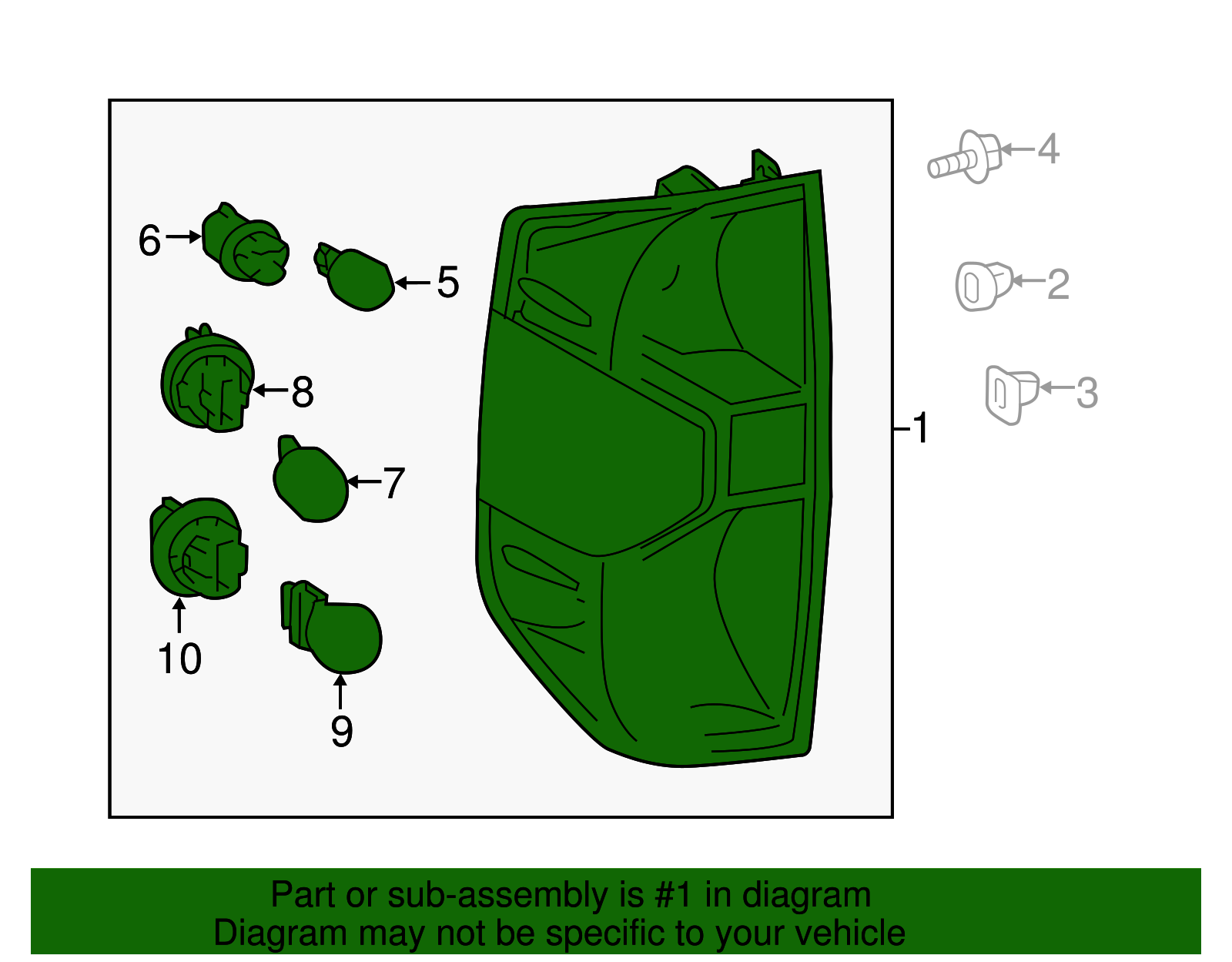 2014-2021 Toyota Tundra Tail Light (Left, Rear) 81560-0C101 | OEM Parts ...