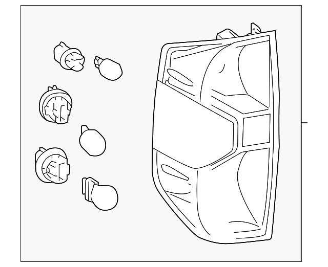 2014-2021 Toyota Tundra Tail Light (Right, Rear) 81550-0C101 | OEM ...