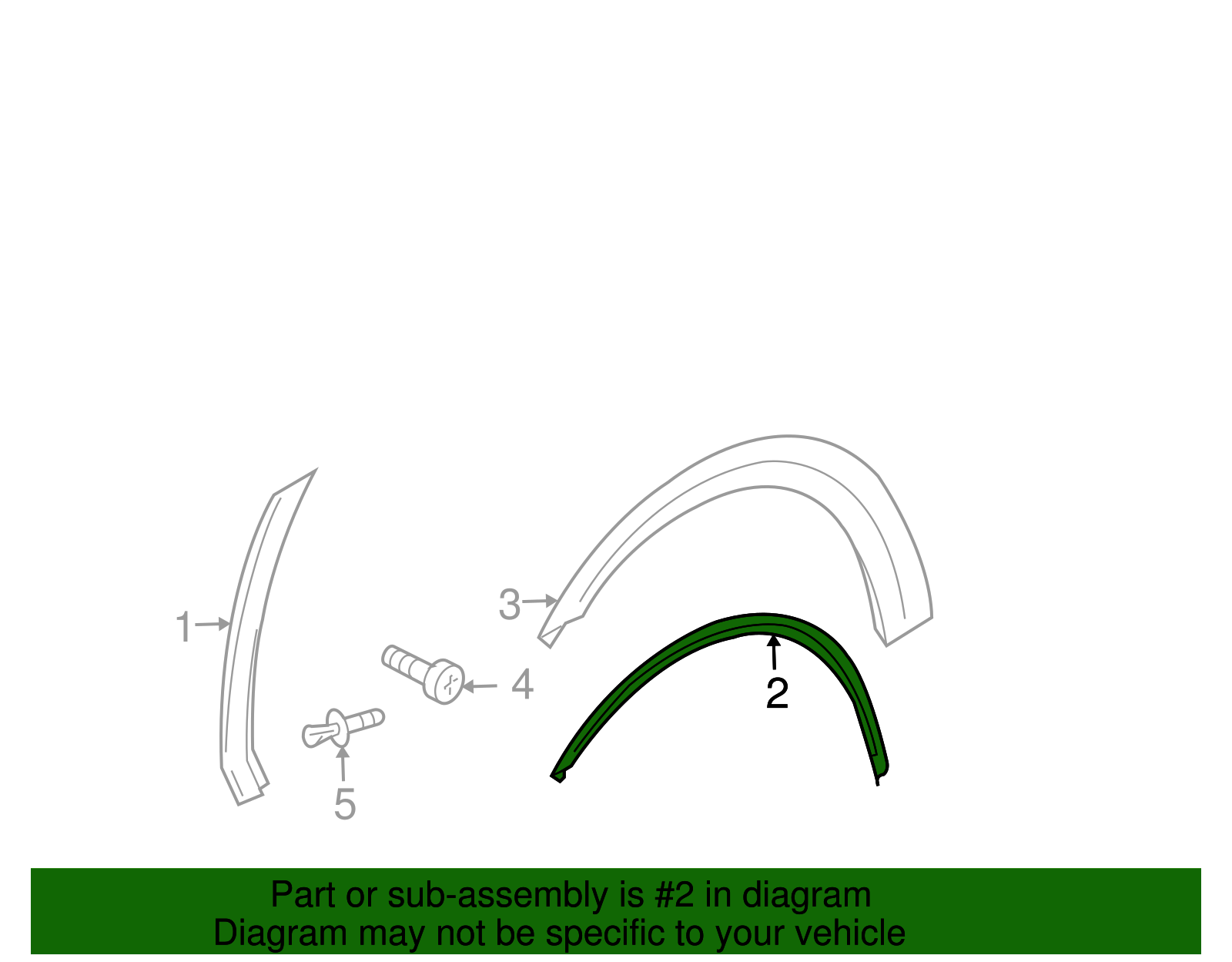 164-884-60-22-9999 - Wheel Flare 2008-2012 Mercedes-Benz | Mercedes ...
