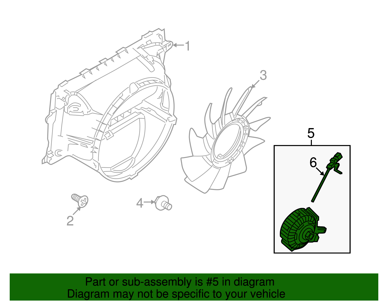 2009-2010 Ford Motorcraft™ Engine Cooling Fan Clutch YB-3121 | Ford OEM ...
