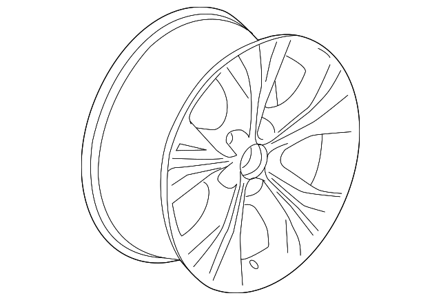 23105066 - 18x8-Inch Aluminum 5-Spoke Wheel 2014-2015 Chevrolet Impala ...
