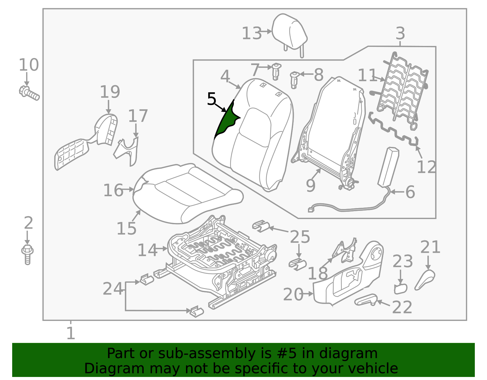2017-2018 Mazda CX-5 Seat Back Pad K157-88-18X | QuirkParts