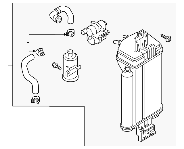 3Q0-201-797-D - Vapor Canister 2022-2023 Volkswagen Arteon | Bam ...