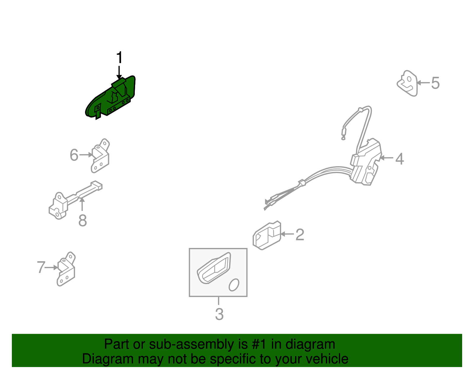 83650-2K020 - Kia Handle, Outside 2010-2011 Kia Soul | Performance Auto ...