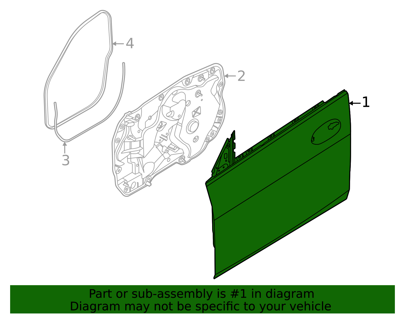 Genuine BMW 41-51-5-A70-A34 | Door Shell | FREE Shipping on Most Orders ...