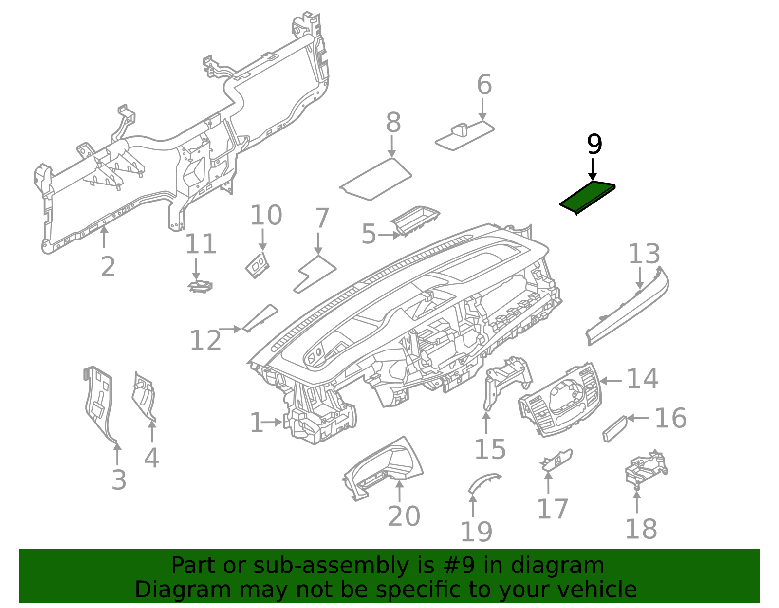 2020-2025 Ford | Mat | JK2Z-61045G34-LC | Walls' Ford Parts