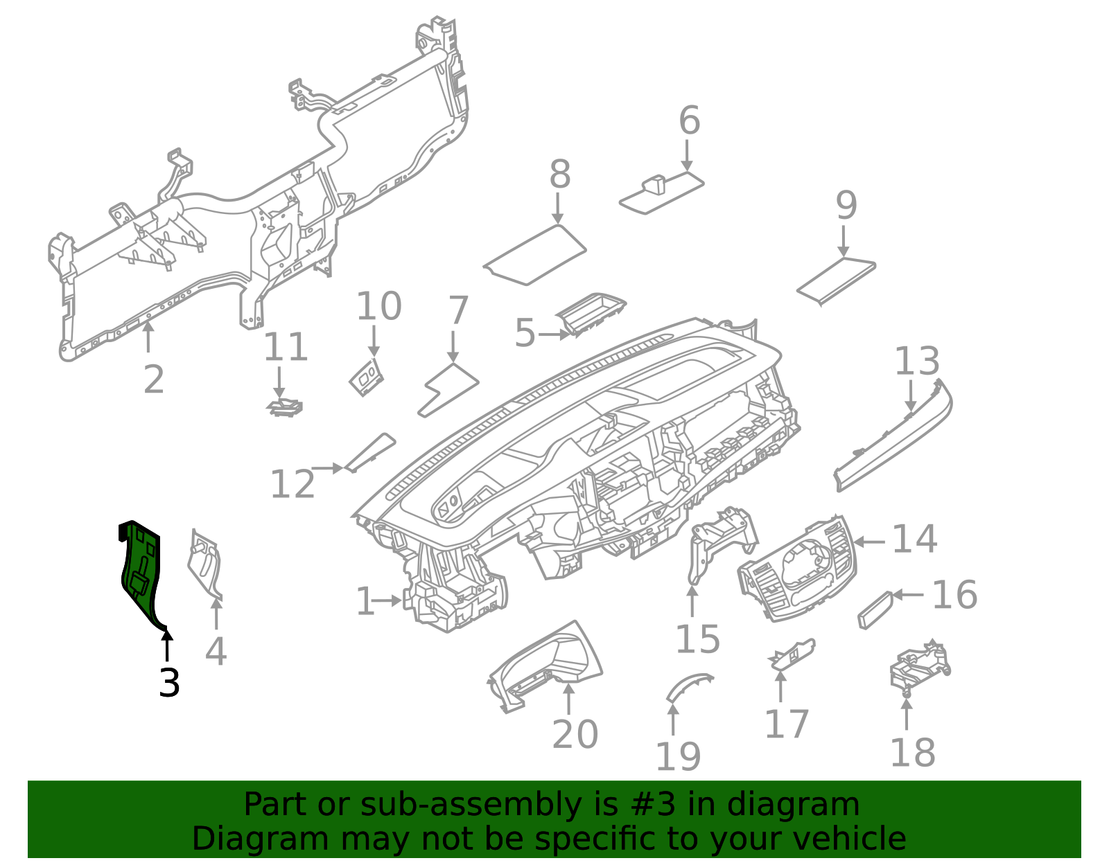 2020-2025 Ford Carrier Assembly Bracket BK2Z-61044H20-A | Blue Springs ...