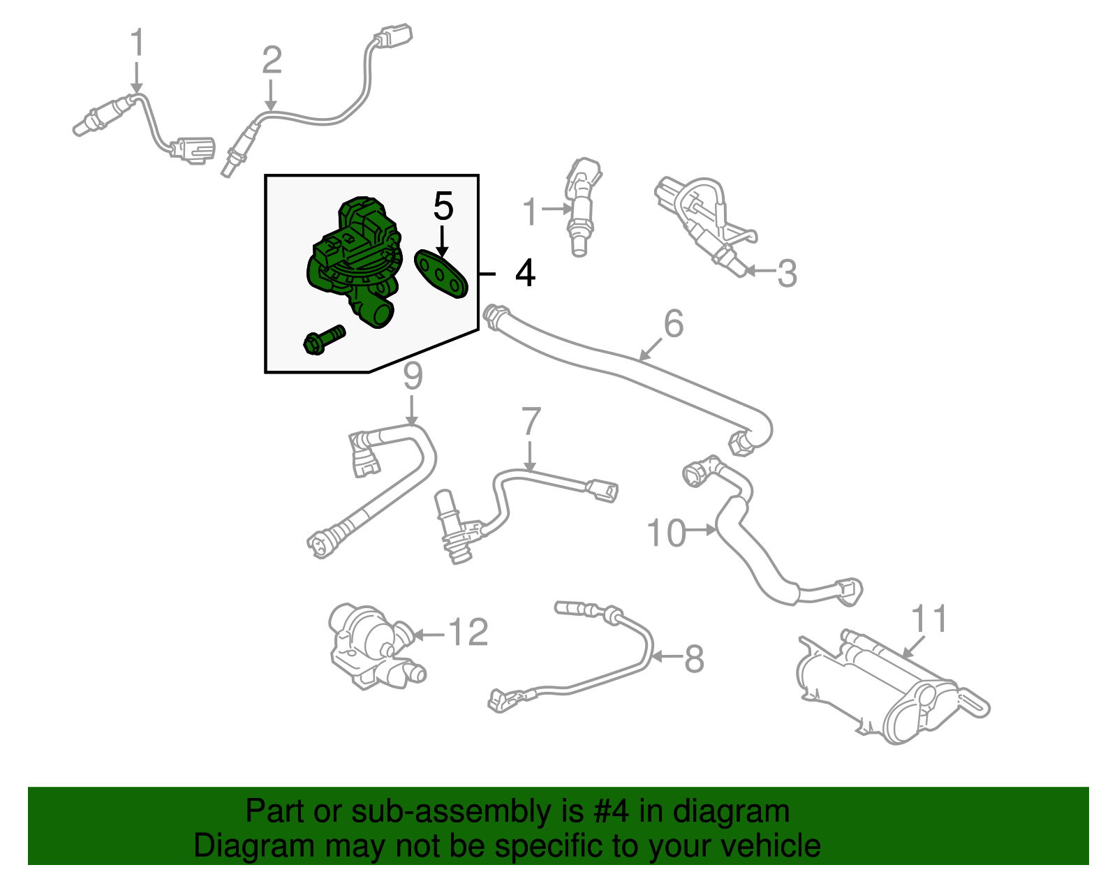 2005-2007 Land Rover LR3 Egr Valve LR012028 | OEM Parts Online