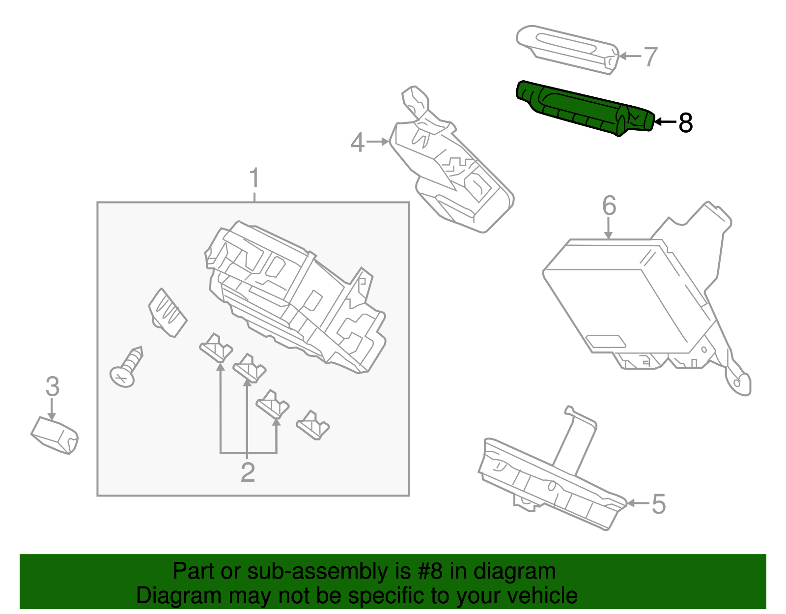 78630-T2A-A01 - Head-Up Display Bracket 2013-2017 Honda Accord | Honda ...
