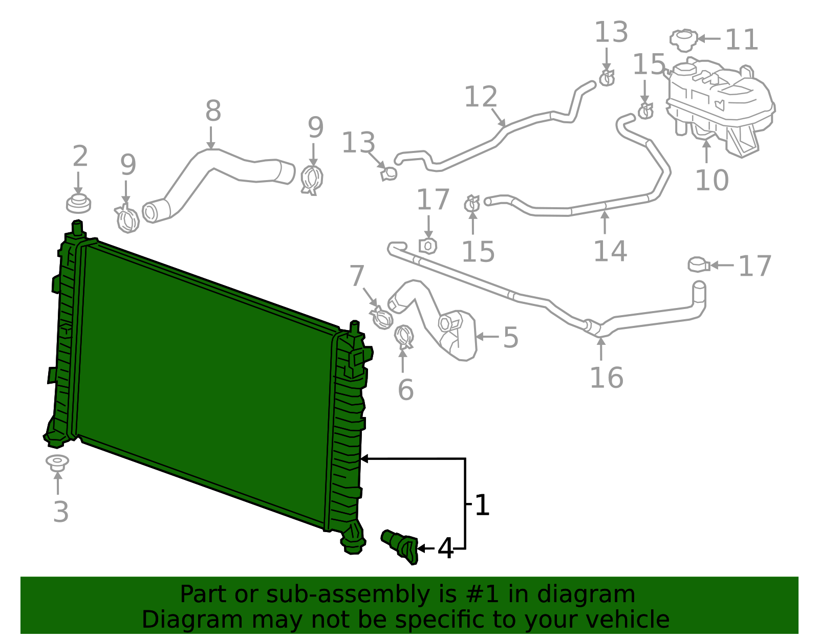 2019-2025 GM Radiator 85575815 GM | GMPartsDirect.com