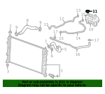 2017-2025 GM (Replaces 13502353) 20 P.S.I. Radiator Surge Tank Cap ...