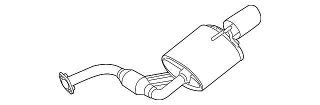 2011-2014 Nissan Maxima Muffler 20110-ZY70A | Temecula Nissan Parts