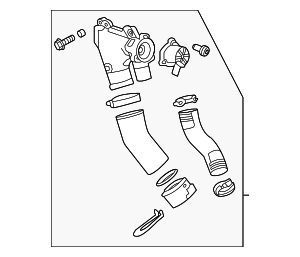 2020-2025 Cadillac CT5 Driver Side Intercooler Inlet Air Tube 12672181 ...