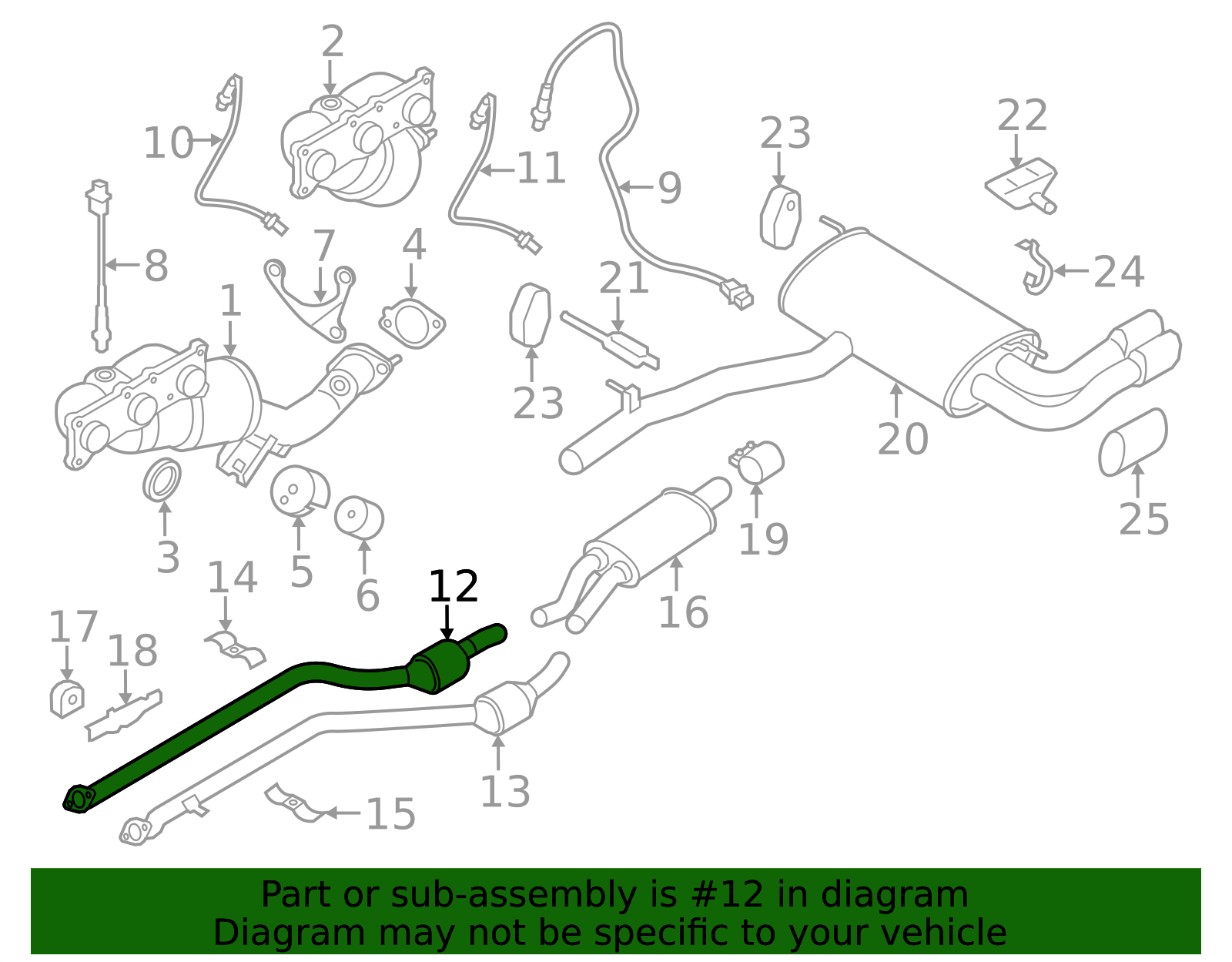 Genuine BMW 18-30-7-646-021 | Converter & Pipe | FREE Shipping on Most ...
