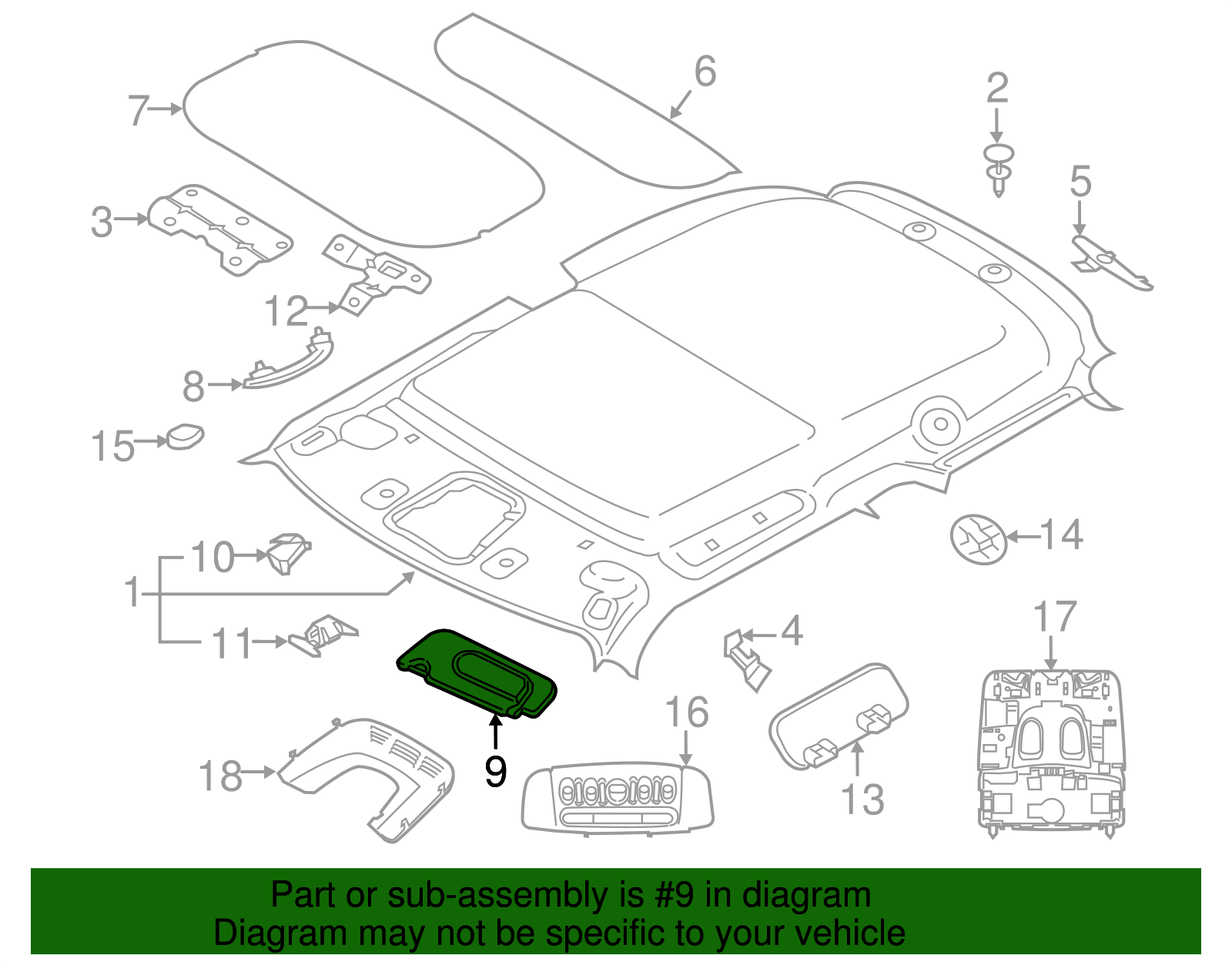 51-16-7-382-109 - Sun-Visor | BMWPartsHub