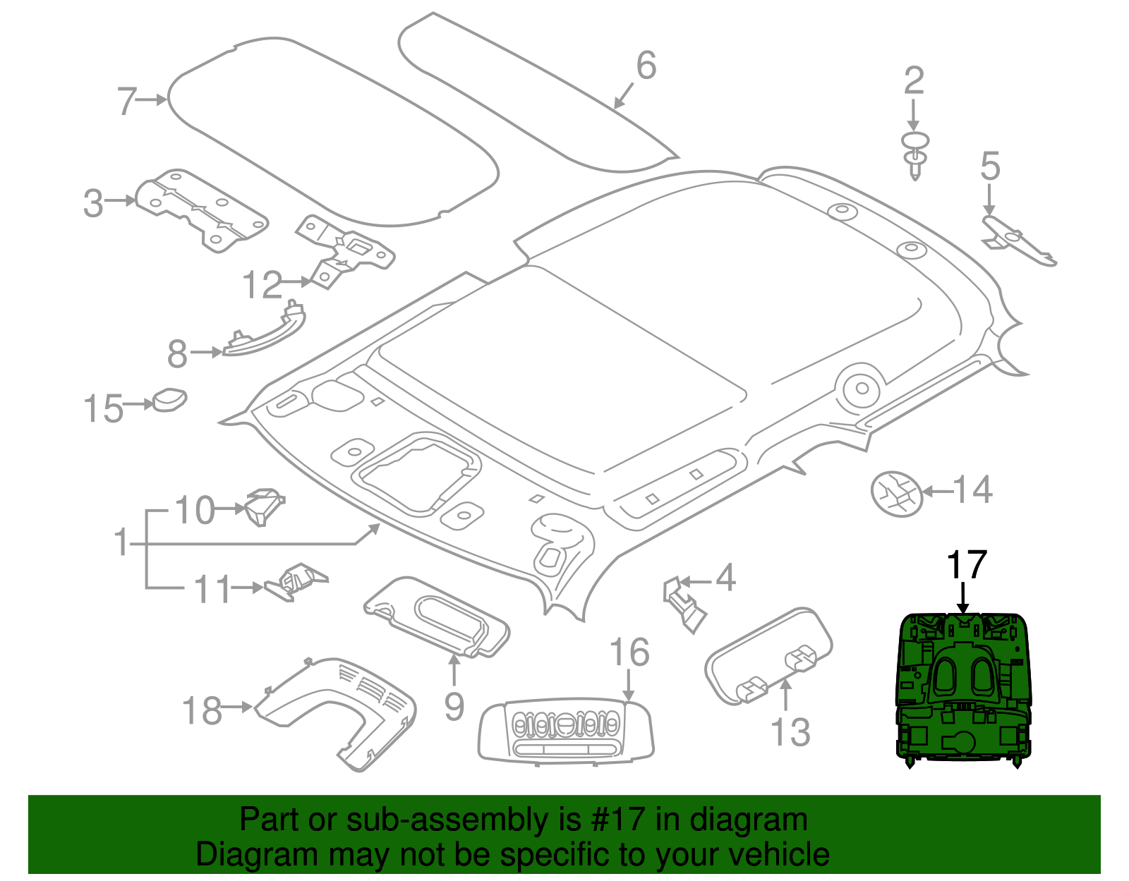 2014-2024 Mini Control Switch 61-31-5-A0F-1D9 | Mini Parts Direct