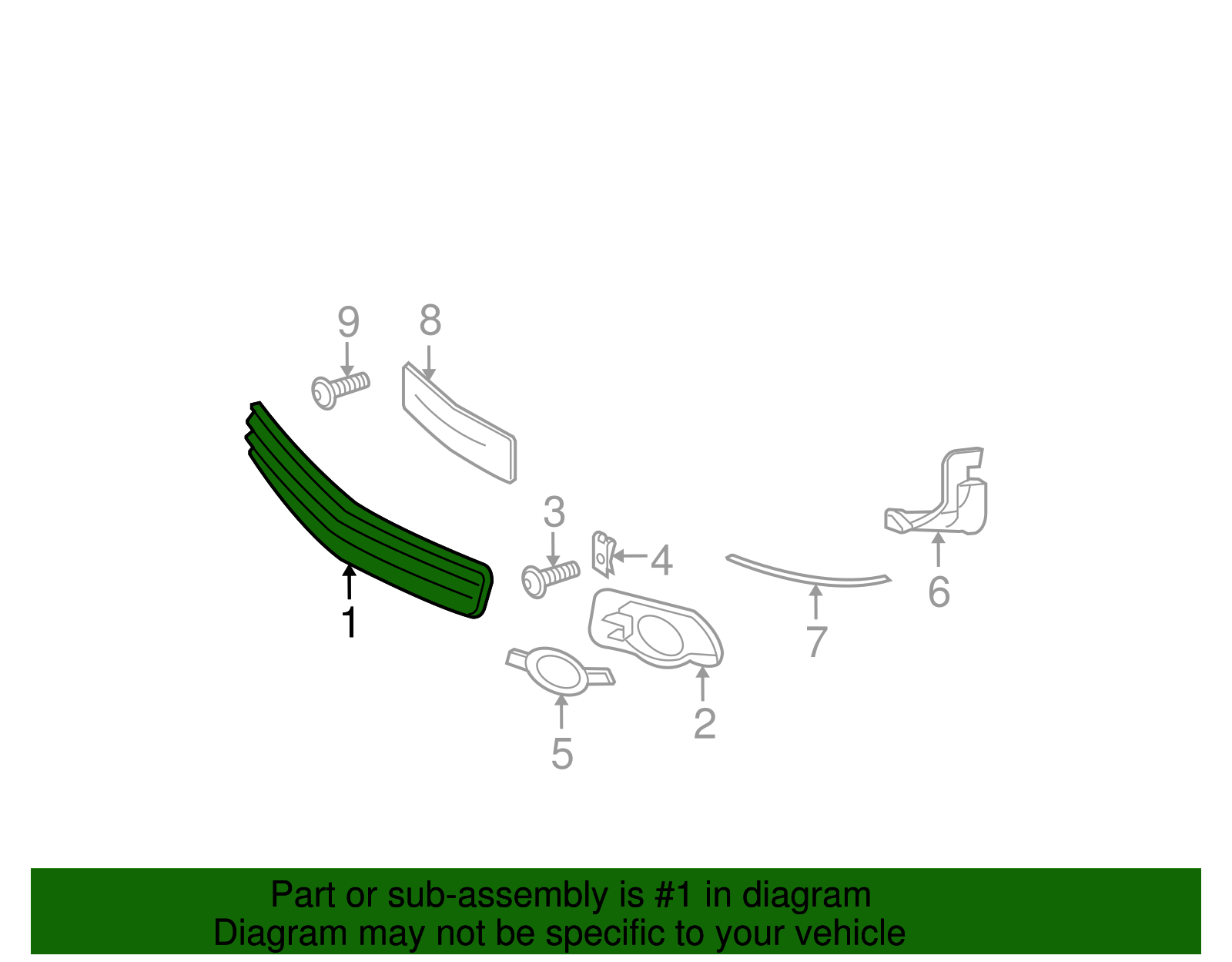 204-885-21-23 - Center Grille 2008-2011 Mercedes-Benz | Mercedes-Benz ...