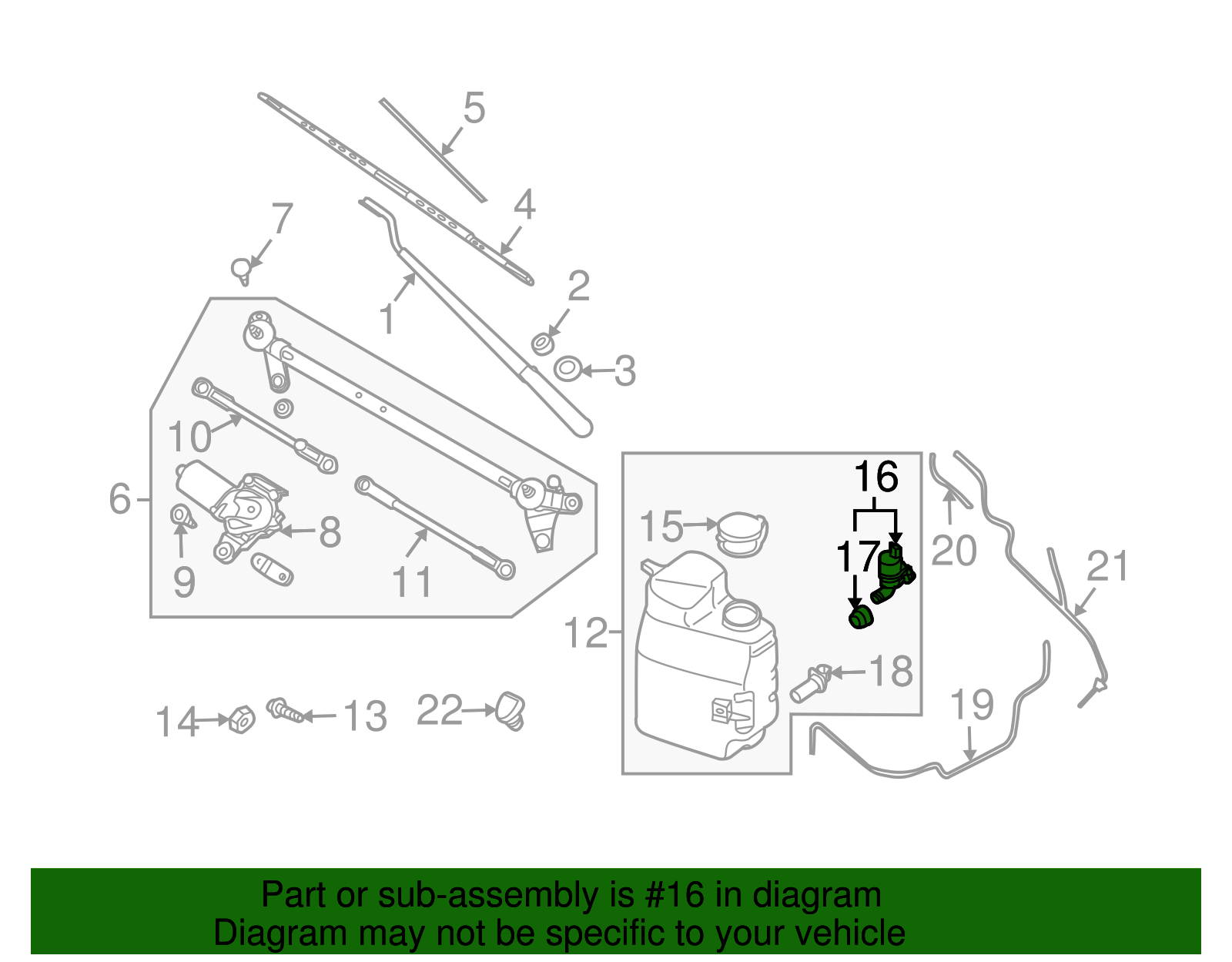 2004-2010 Infiniti QX56 Washer Pump 28920-7S000 | Faulkner Infiniti of ...