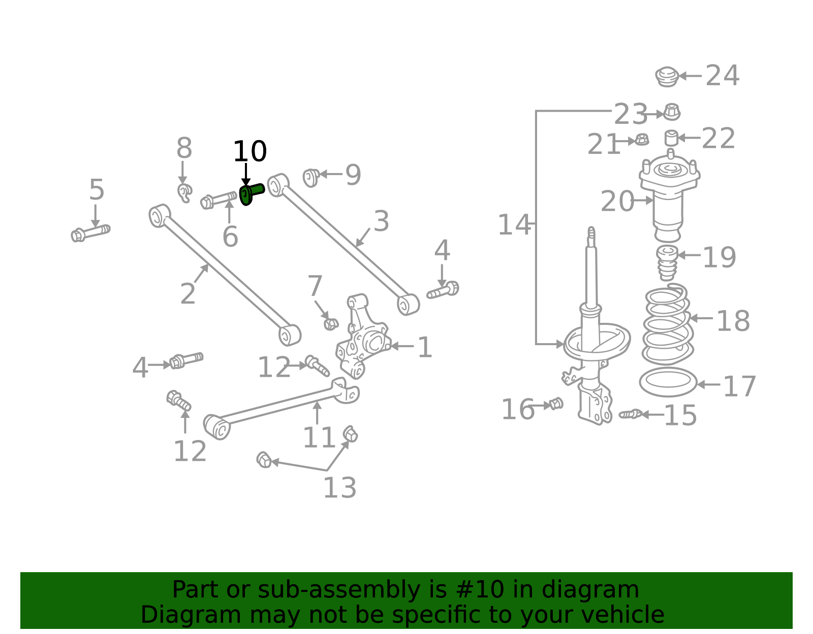 48409-32030 - Alignment Camber Adjusting Eccentric (Rear) 2001-2003 ...