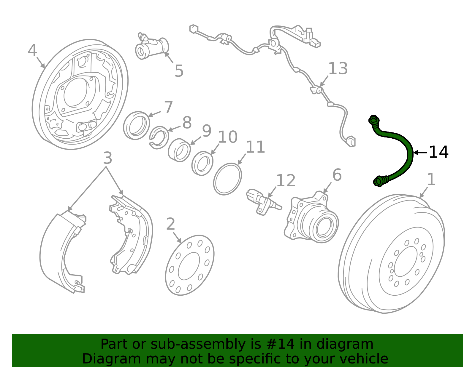 Brake Hydraulic Hose 90947-A2063 | Toyota Parts Center