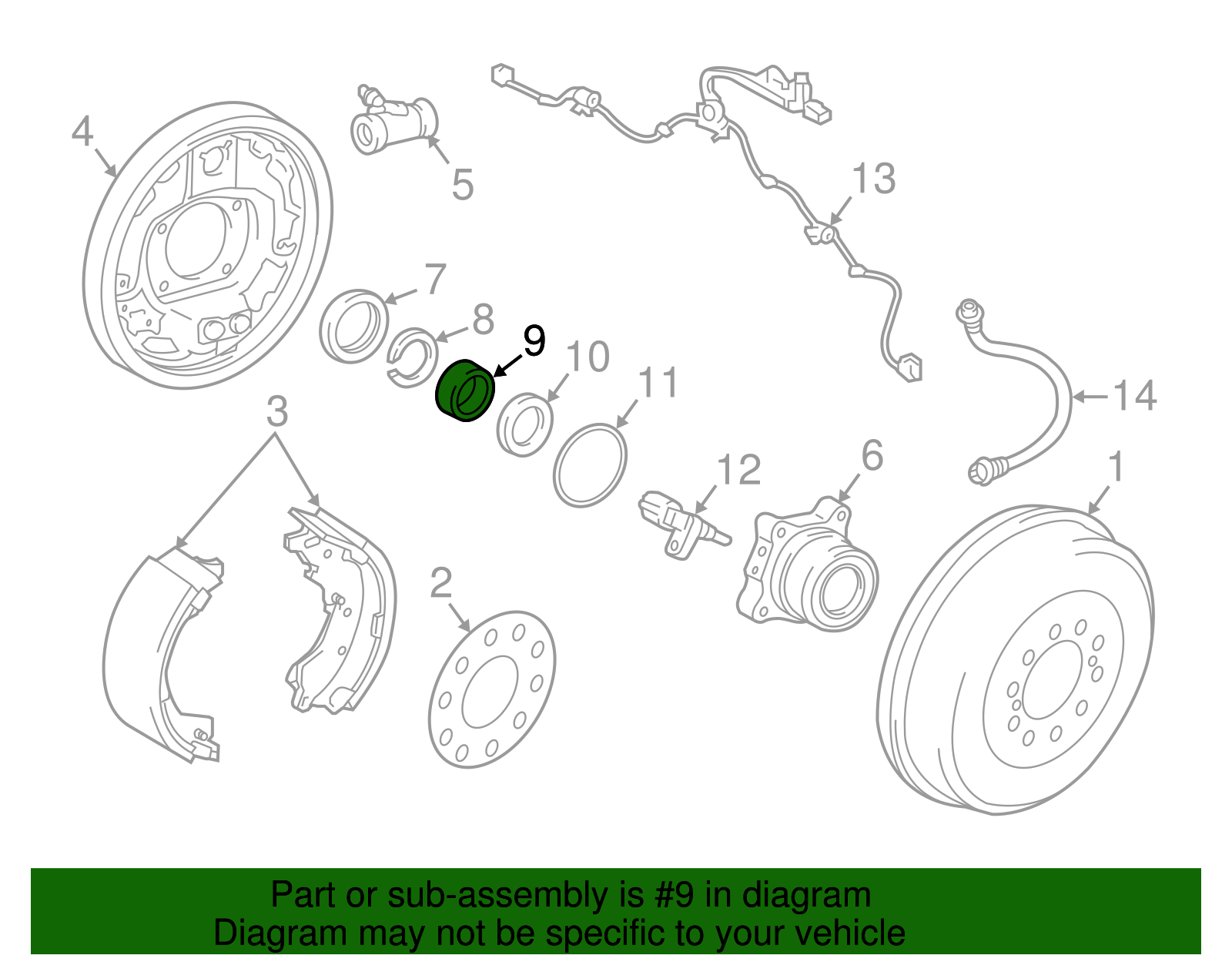 42423-60050 - Hub & Bearing Retainer - 2003-2020 Toyota | Nucar Toyota ...