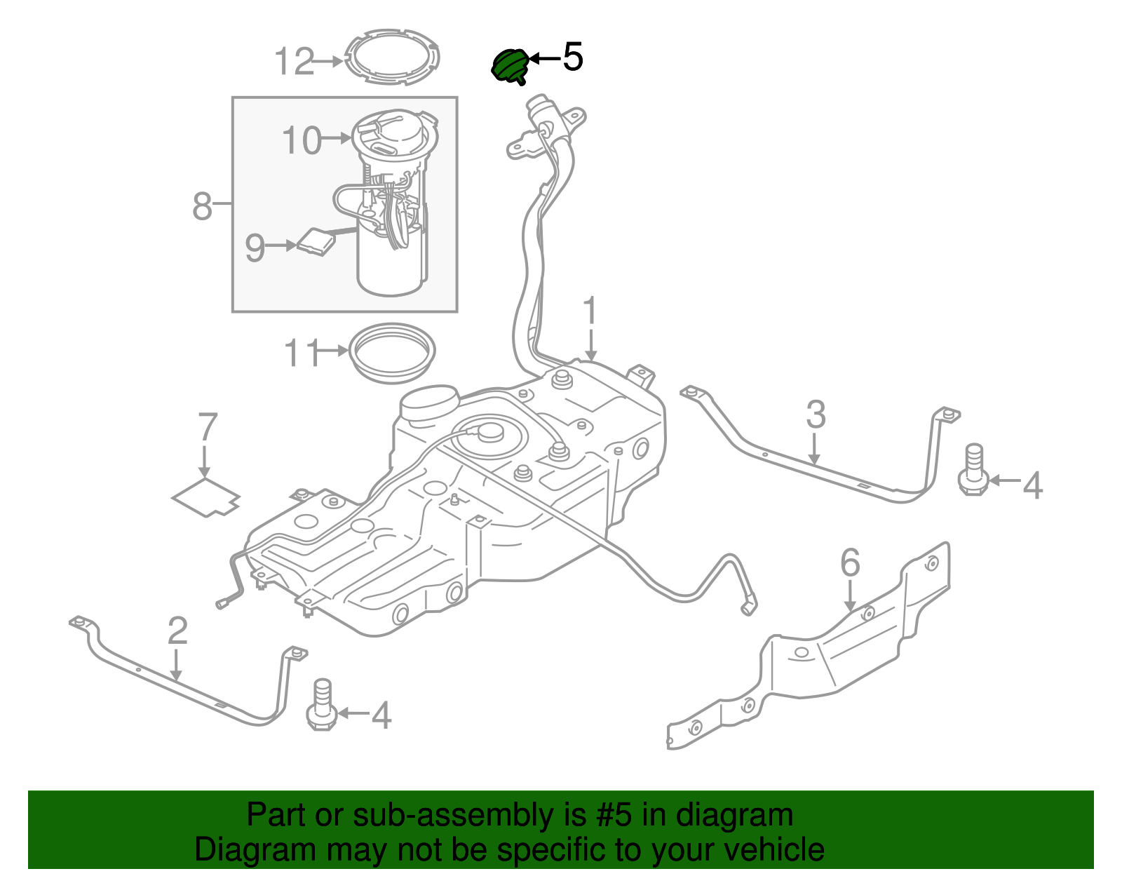 2015-2018 Porsche Macan Fuel Cap 95B-201-550-E | Gaudin Porsche Parts