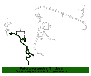 Genuine OEM Battery Negative Cable Part# 84634113 Fits 2014-2019 GM: Up ...