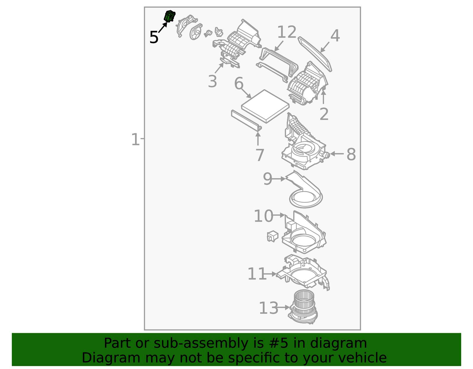Hyundai - 97161-L0000 - Temp Door Actuator - 2020-2024 Hyundai Sonata ...