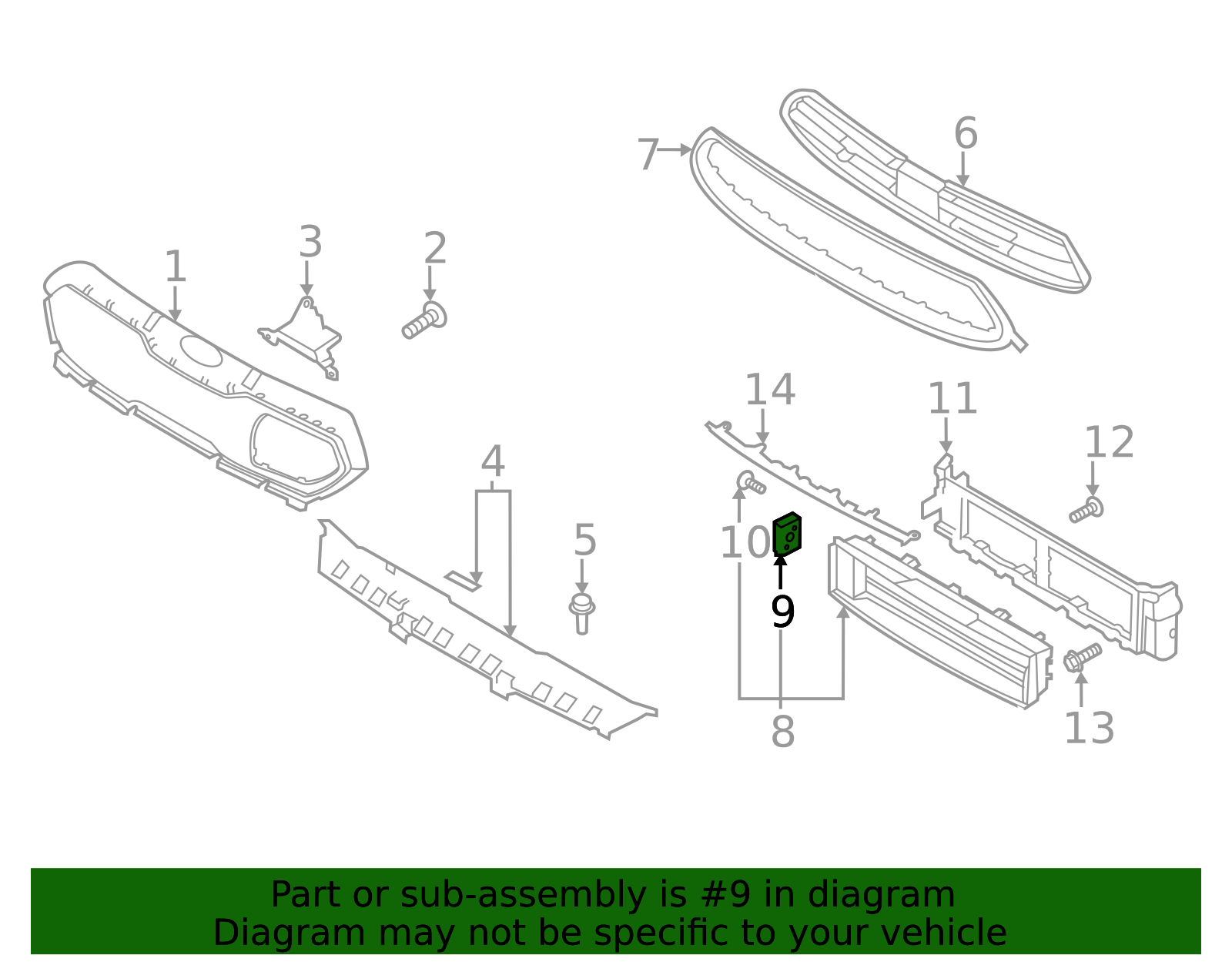 2019-2022 Kia Niro EV Shutter Actuator 86969-Q4000 | QuirkParts