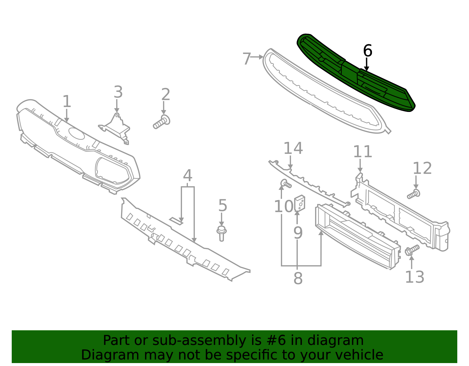 86561-Q4010 - Lower Grille 2019-2022 Kia Niro EV | Kia.Parts Store