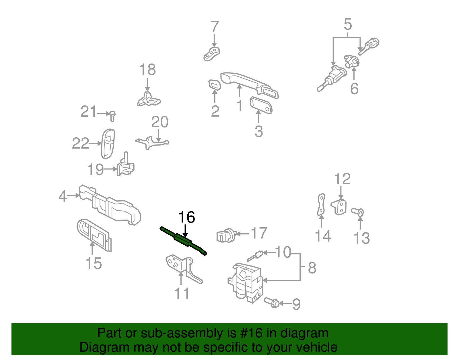 1C0-837-085-F - Lock Cable 2006-2010 Volkswagen Beetle | Wolfsburg ...
