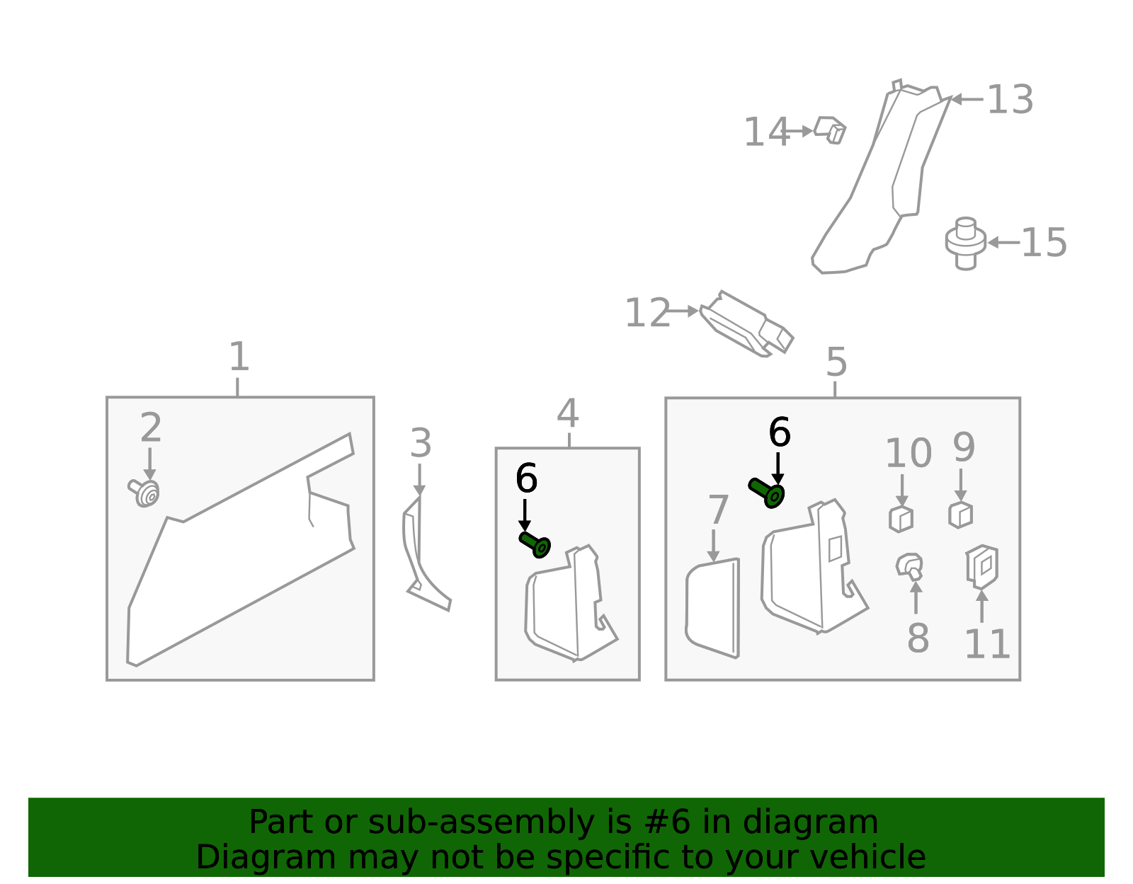 Genuine OEM Quarter Panel Trim Panel Clip Part# LR013135 Fits 2005-2023 ...