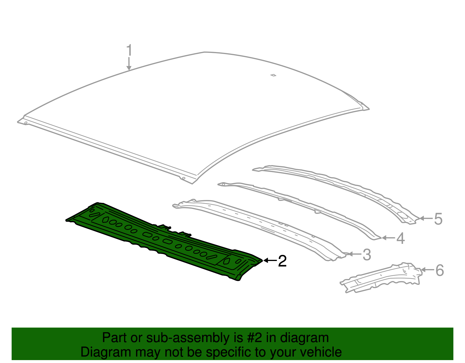 2014-2016 Cadillac ELR Roof Front Header Panel 22892272 | Shop Matick ...