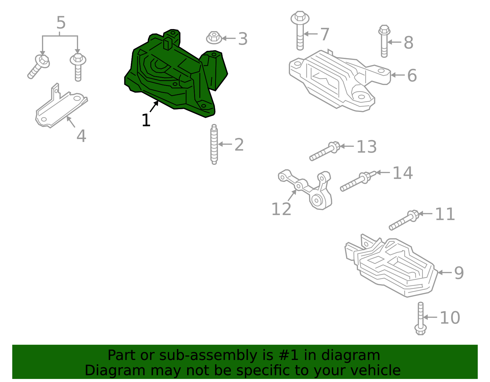 2020-2024 Ford Escape Front Mount LX6Z-6038-A | Ford OEM Parts Outlet