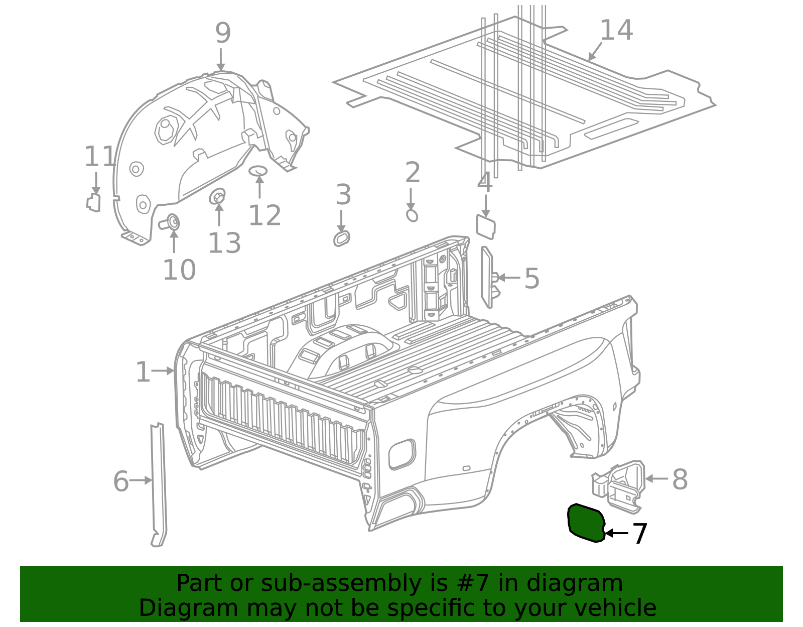 84736197 - Primed Fuel Tank Filler Door 2020-2025 Chevrolet | Chevrolet ...