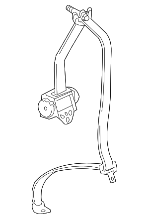 2008-2017 Toyota Sequoia Lap & Shoulder Belt 73570-0C031-C2 | Toyota ...